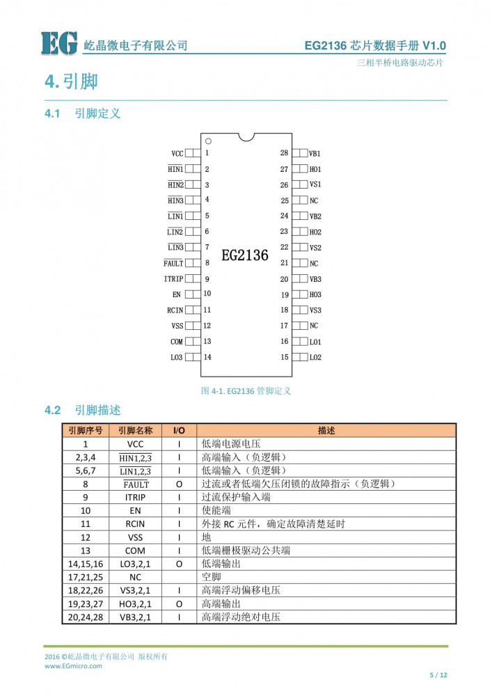EG2136 datasheet page 5