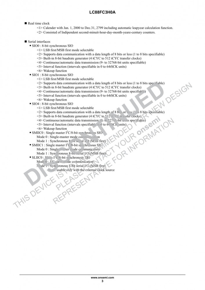 LC88FC3H0A technical document page 3