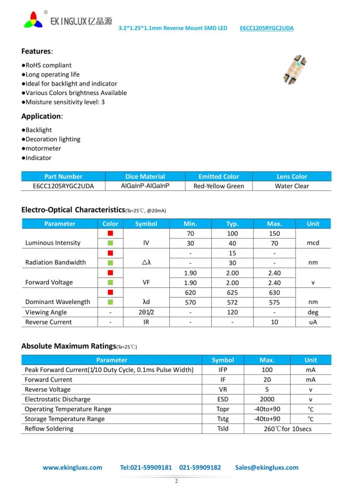 E6CC1205RYGC2UDA datasheet page 2
