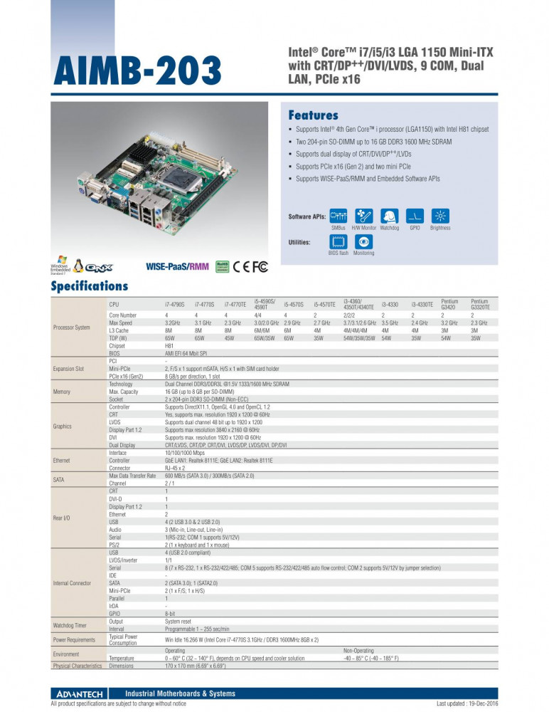 AIMB-203 technical document page 1