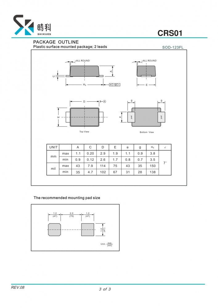 CRS01 datasheet page 3