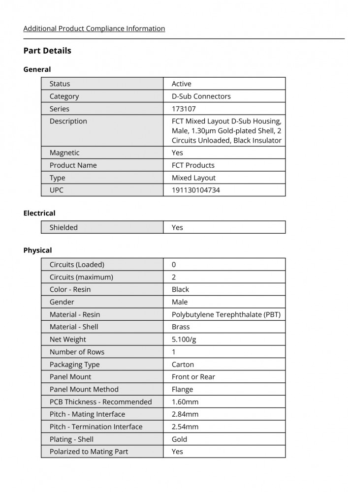 MOLEX 1731070996 drawing, page 2