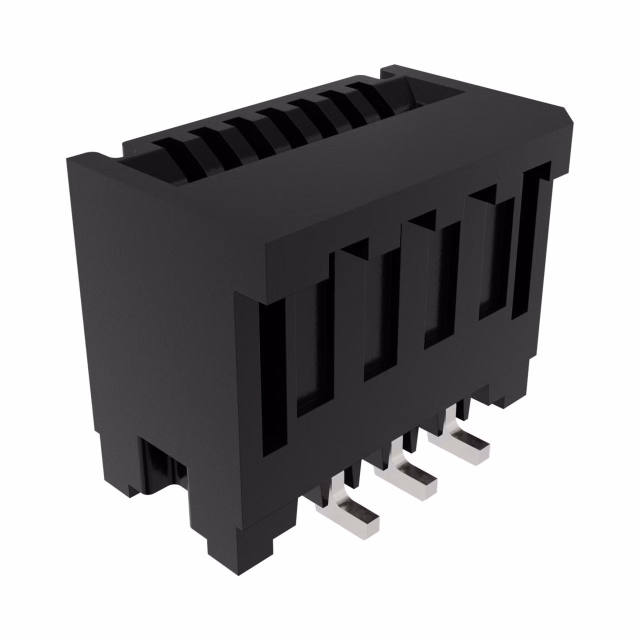 Easy-On FFC/FPC Connector, 0.50mm Pitch, Surface Mount, Vertical, Non-ZIF, Standard Footprint, Tin Bismuth Plating, Short Terminal Type, Black, 7 Circuits for sale