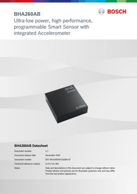 Bosch BHA260AB Accelerometer Chip for sale