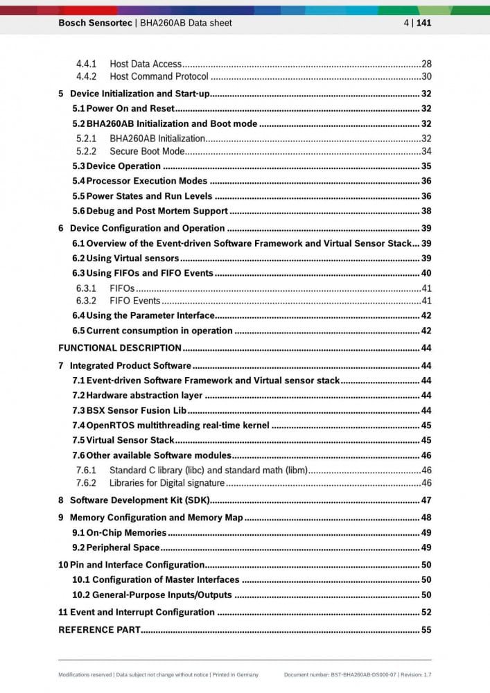 BHA260AB datasheet page 4