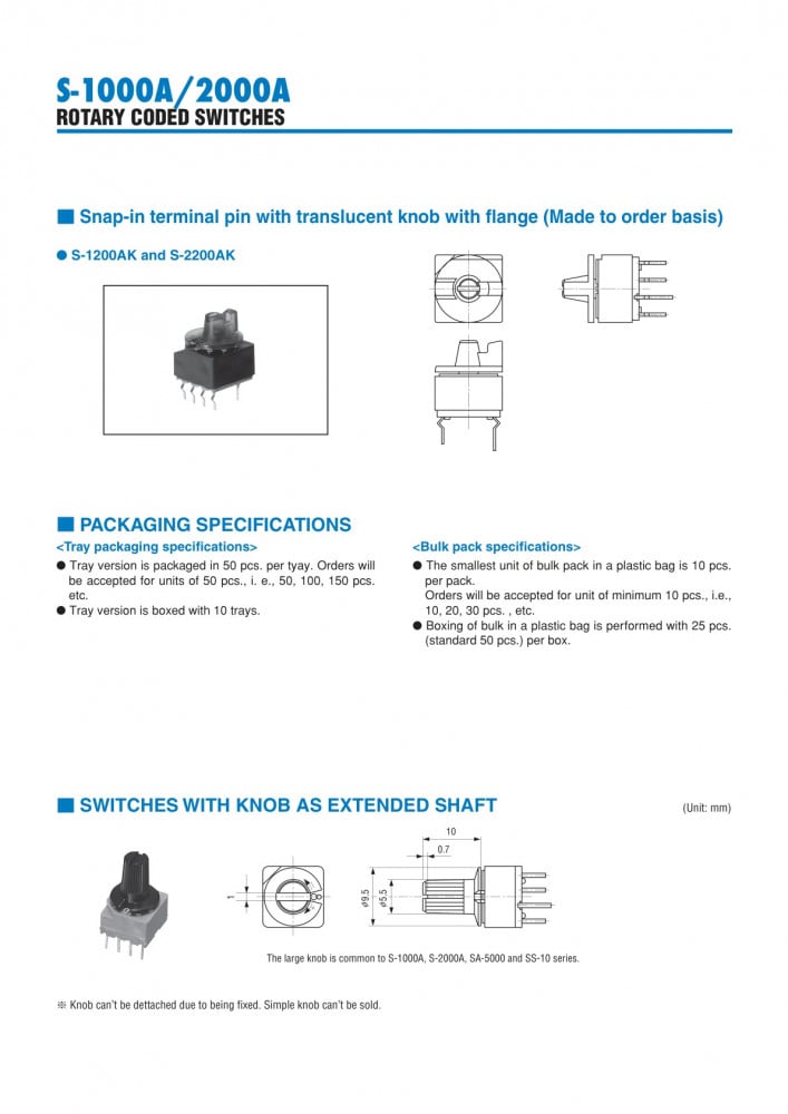 Nidec S-1030A datasheet page 7