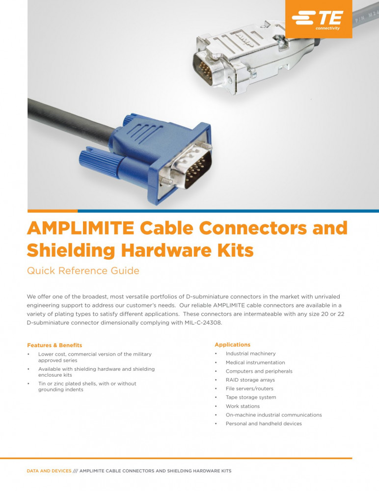 TE Connectivity AMPLIMITE reference page 1