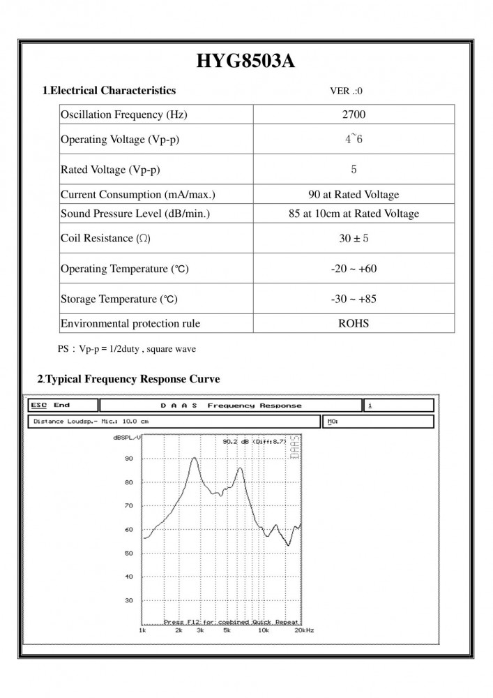 HYG-8503A-5027 specification page 2