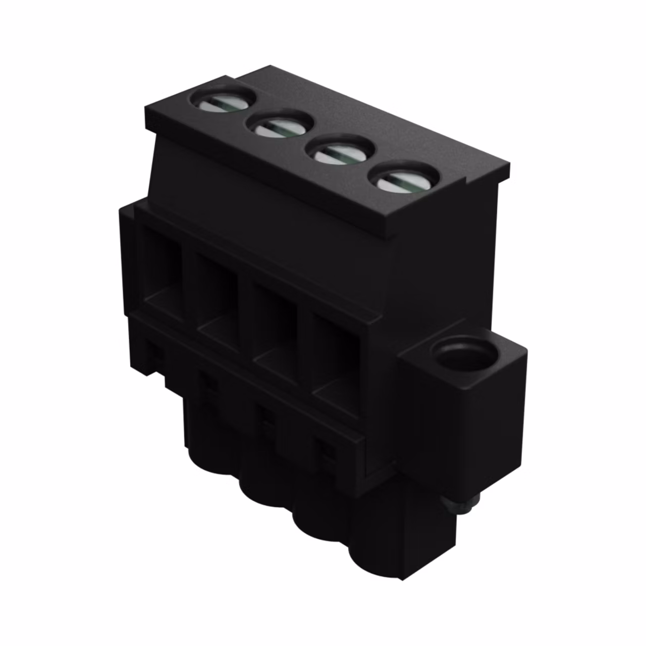 5.00mm Pitch Eurostyle Vertical Plug, with Retention Screws, Rear Wire Entry, 4 Circuits for sale