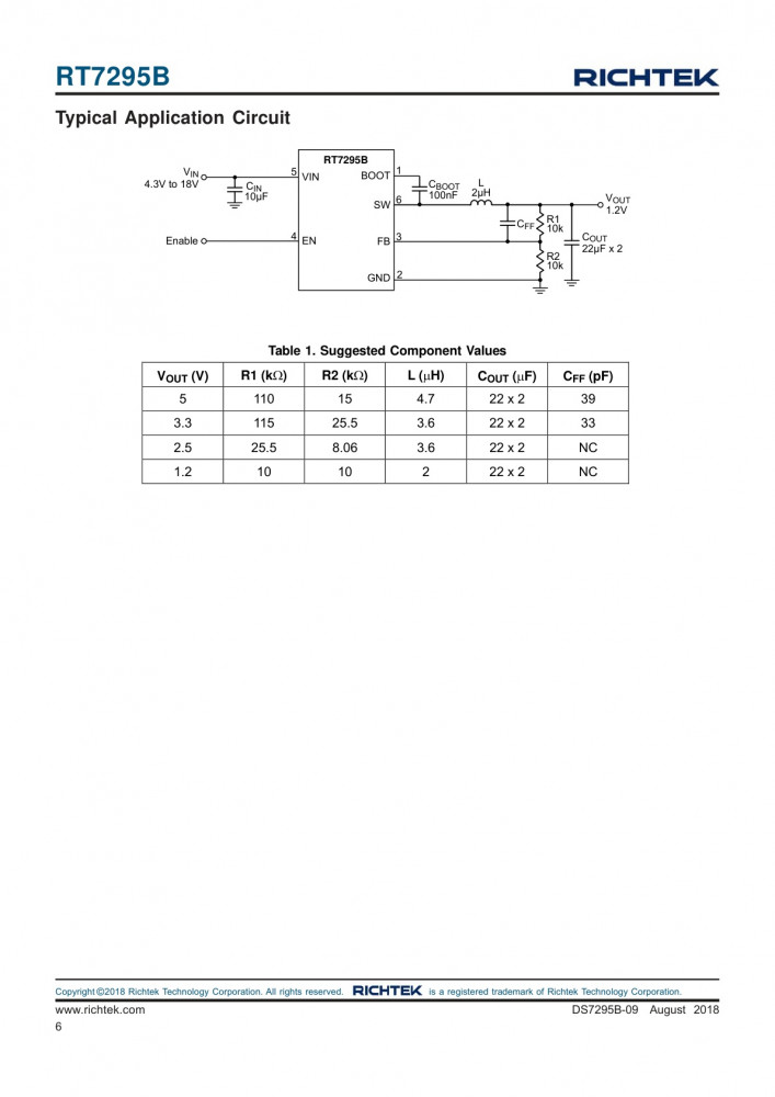 RT7295B datasheet page 6