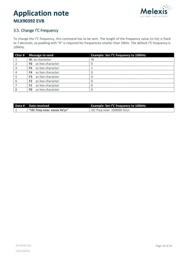 MLX90392 EVB document page 10
