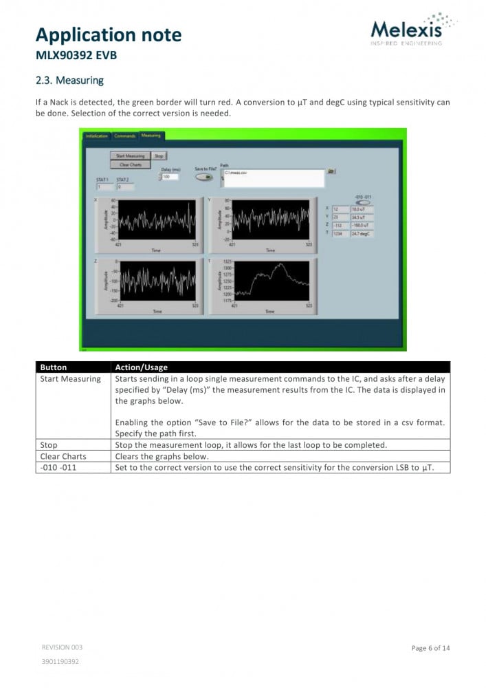 MLX90392 EVB document page 6