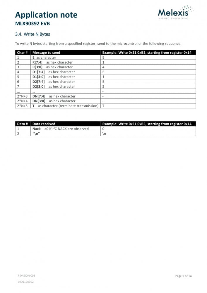 MLX90392 EVB document page 9