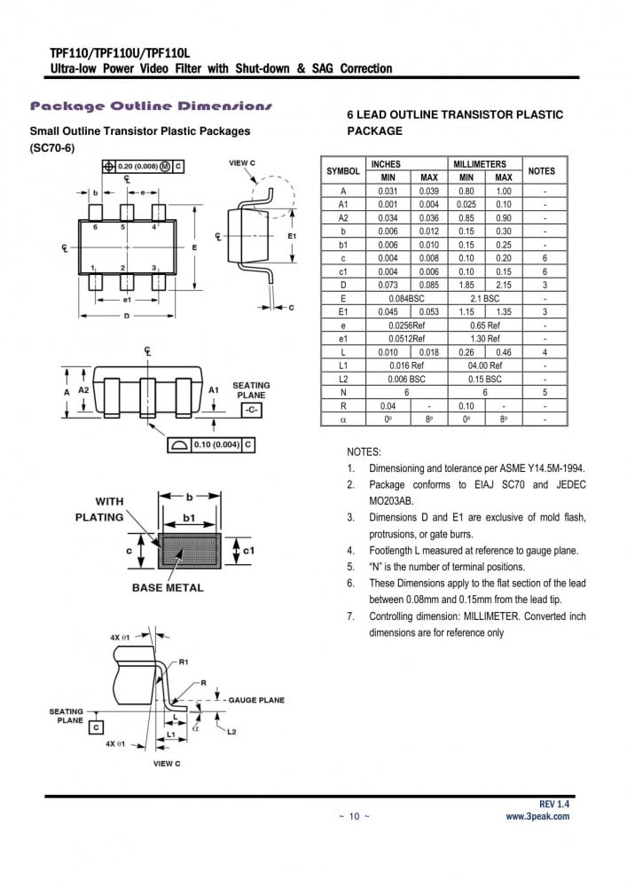 TPF110-CR datasheet page 10