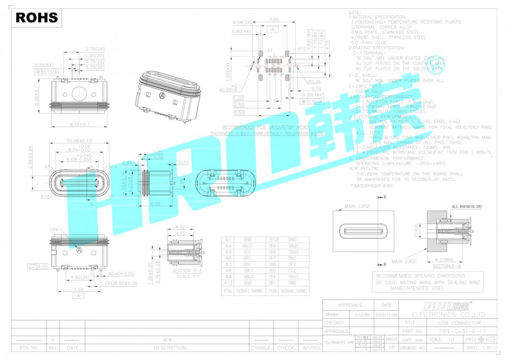 TYPE-C-31-E-17 technical drawing
