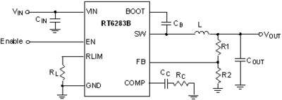 RT7285B - 1.5A, 18V, 500kHz ACOT® Synchronous Step-Down Converter