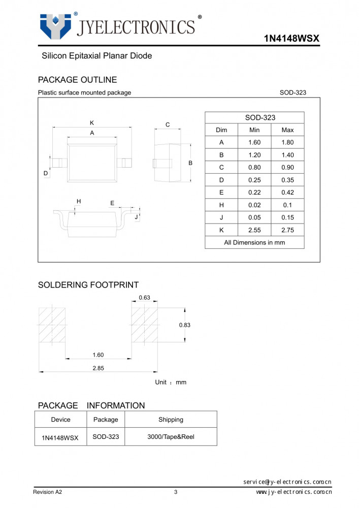 1N4148WSX datasheet page 3