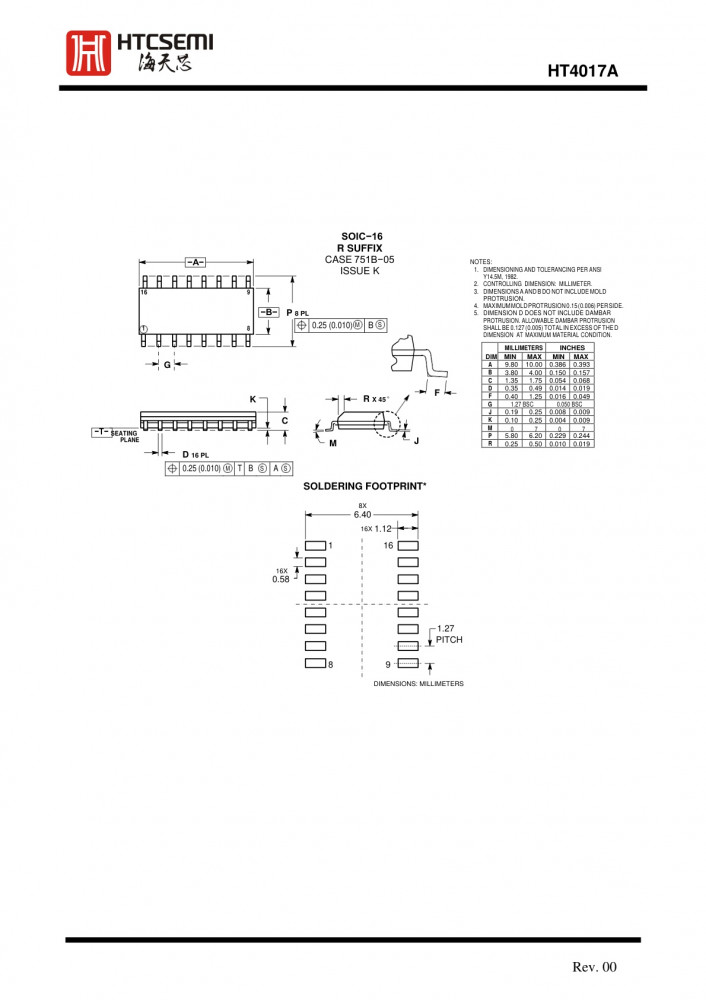 HT4017ARZ datasheet page 6