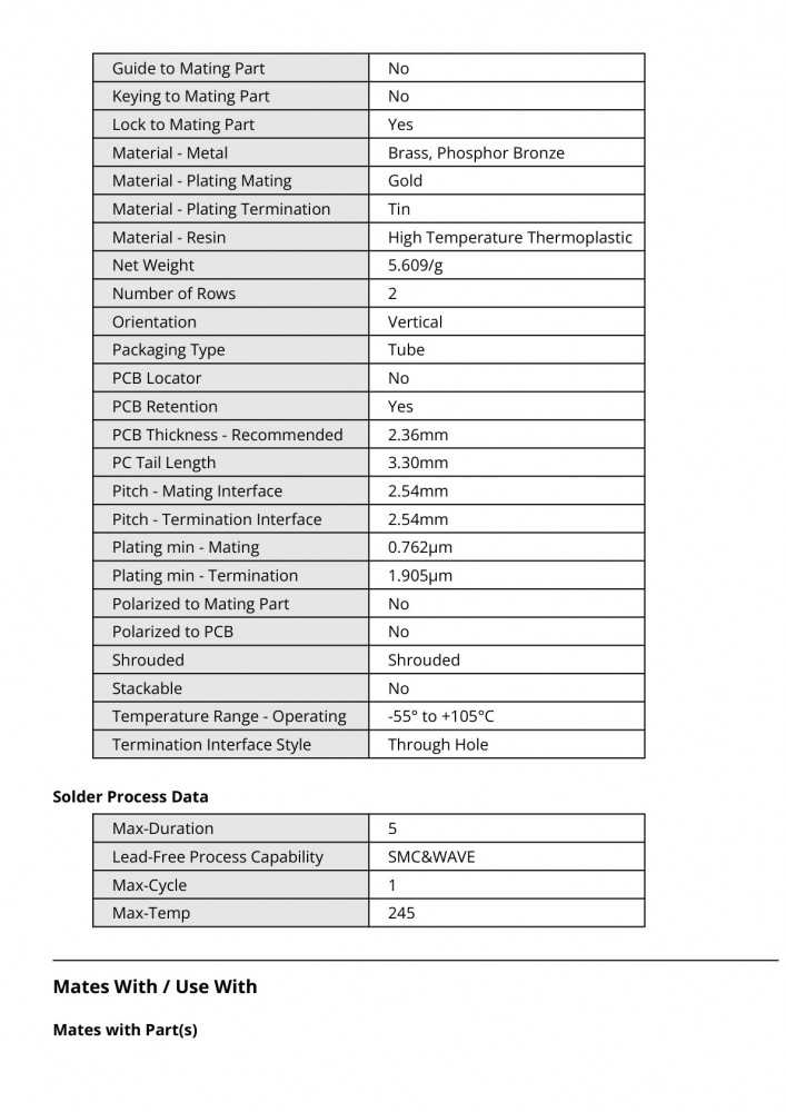 MOLEX 15801321 technical document page 3