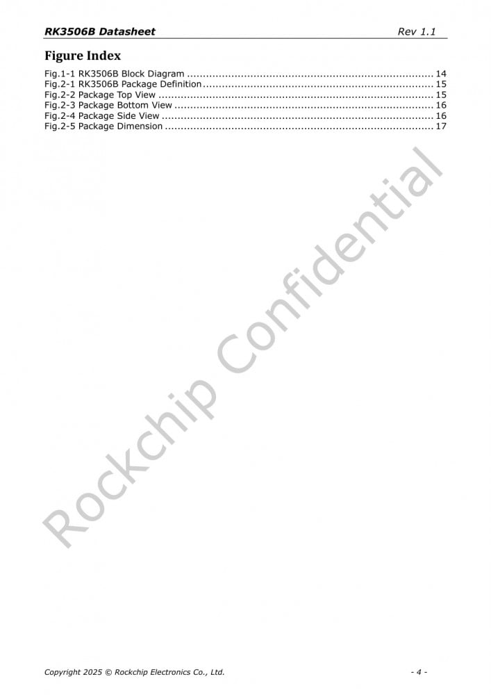 RK3506B datasheet page 4