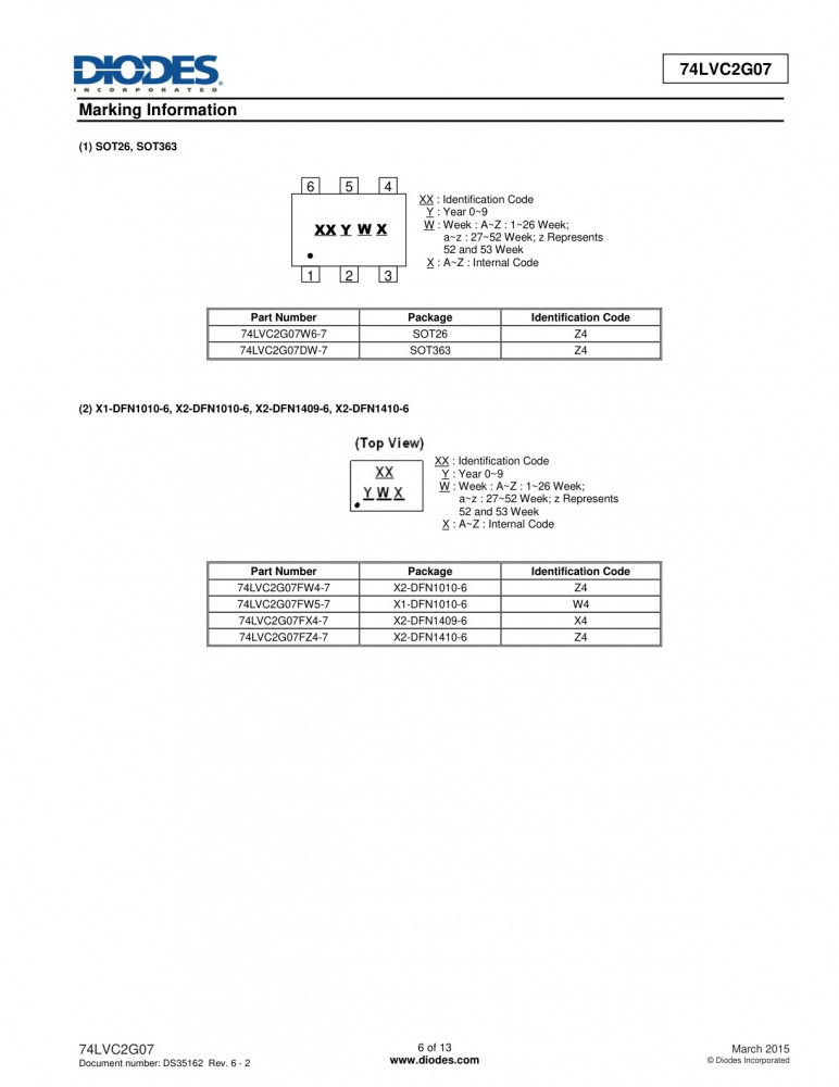 74LVC2G07FW5-7 datasheet page 6