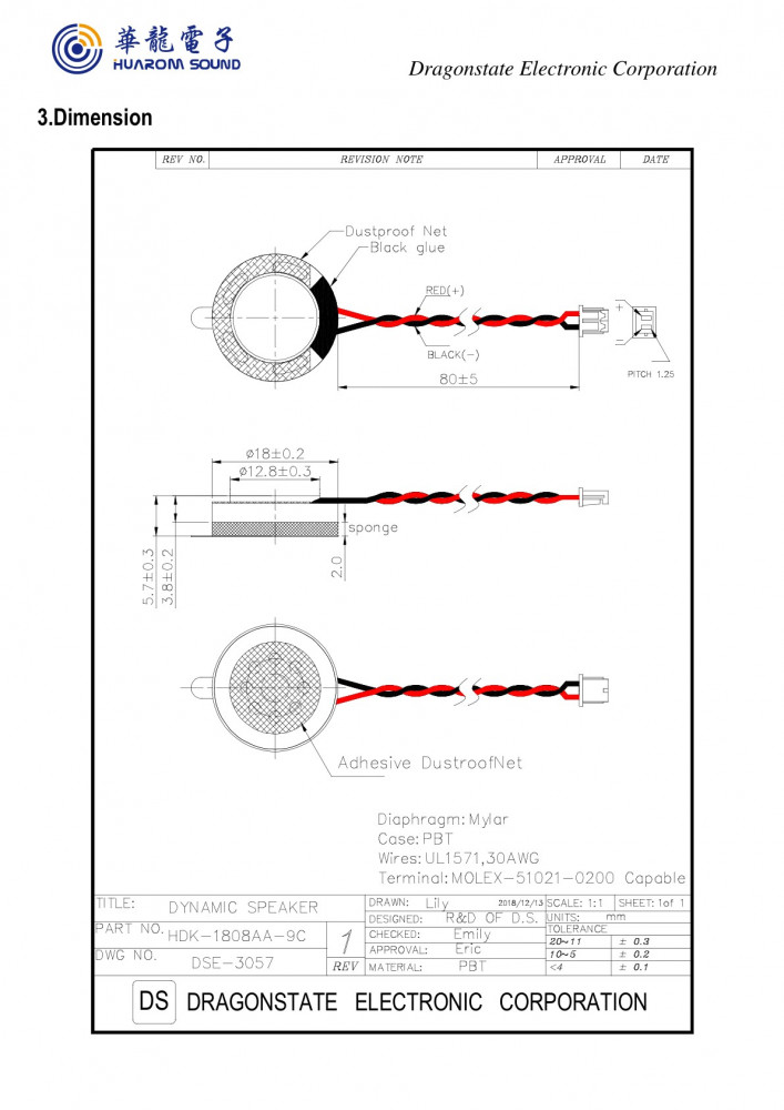 HDK-1808AA-9C reliability tests