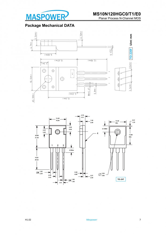 MASPOWER MS10N120HGC0 datasheet page 7