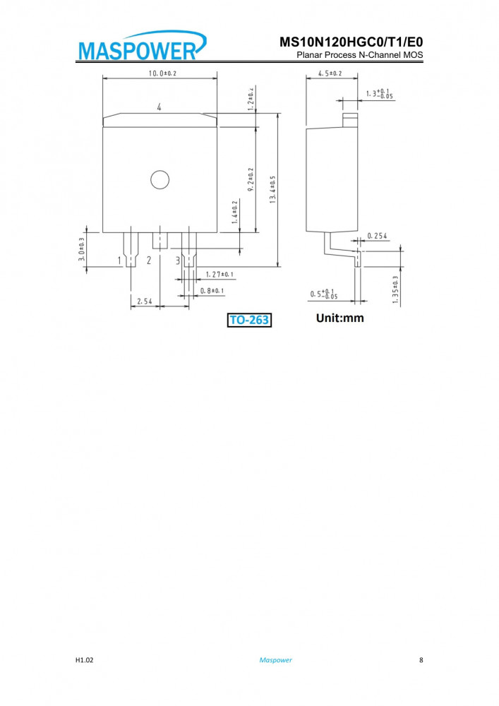 MASPOWER MS10N120HGC0 datasheet page 8