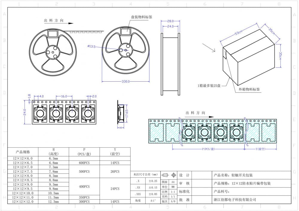 CAX TS1103FSS specification page 3