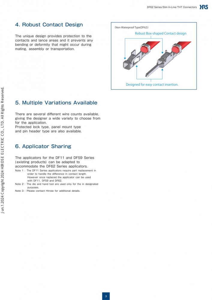 HRS DF62 datasheet page 3