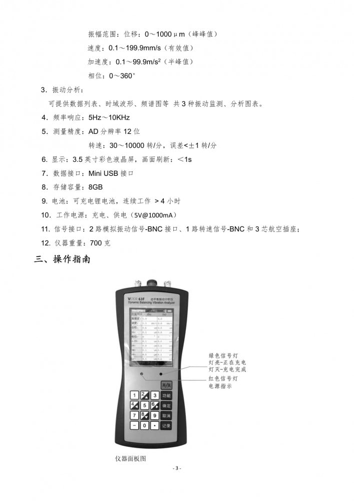 VICTOR 63F manual page 3