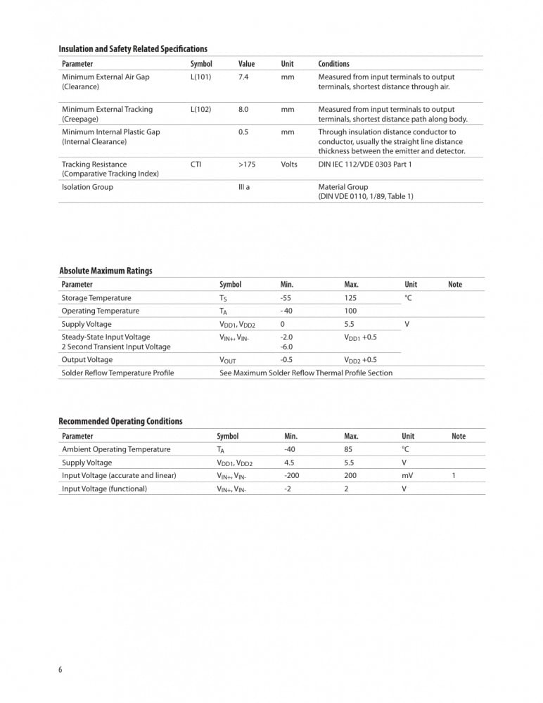 HCPL-7800 datasheet page 6