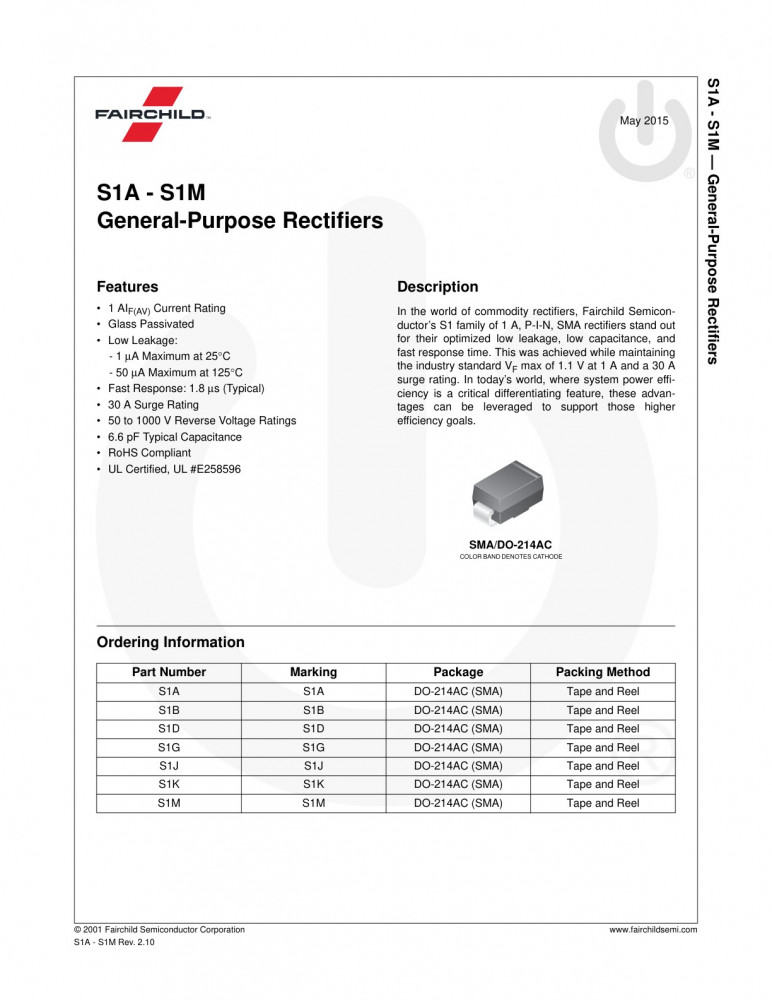 S1M datasheet page 2