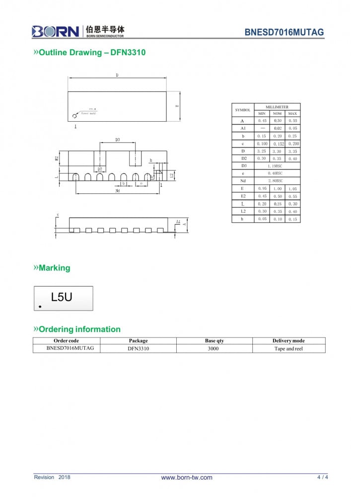 BNESD7016MUTAG datasheet page 4