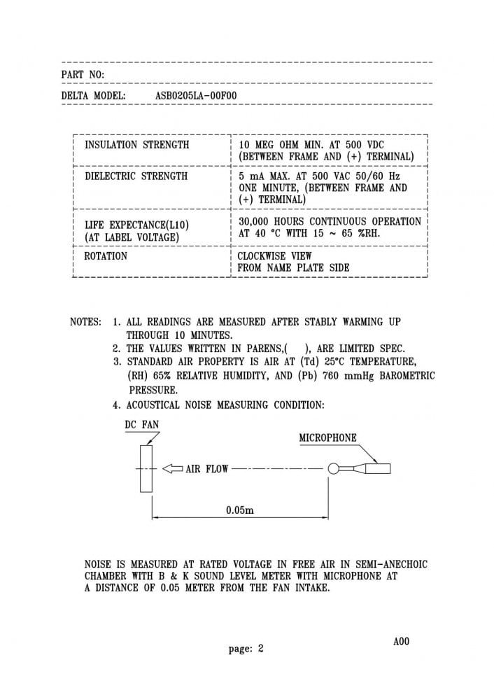 ASB0205LA-00F00 specification page 4