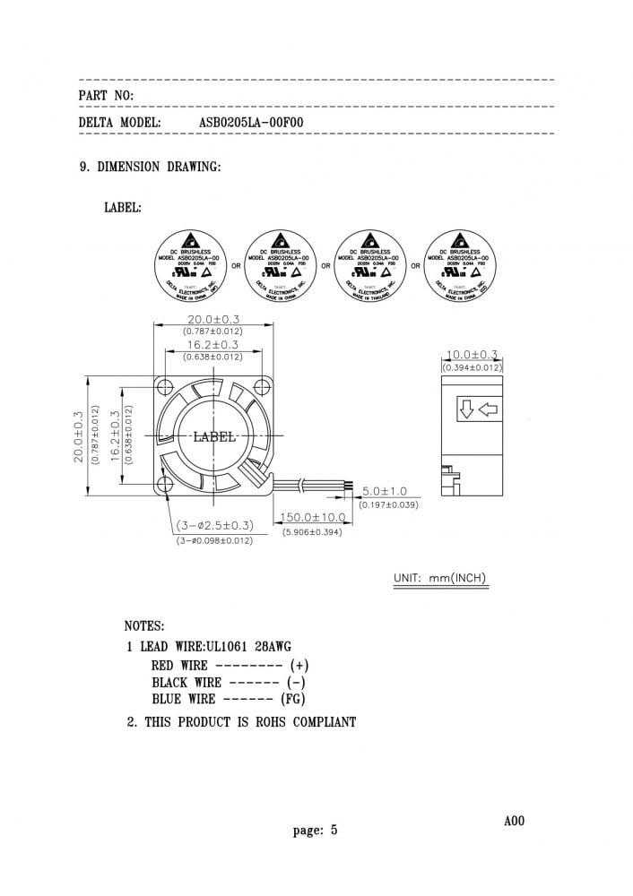 ASB0205LA-00F00 specification page 7