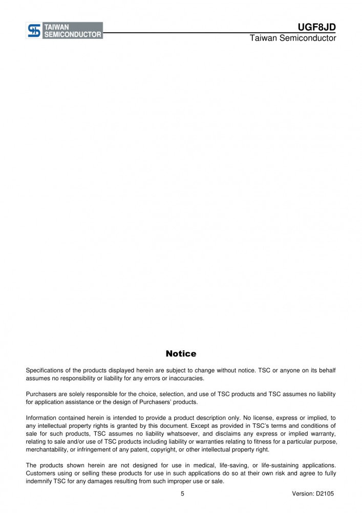 UGF8JD datasheet page 5