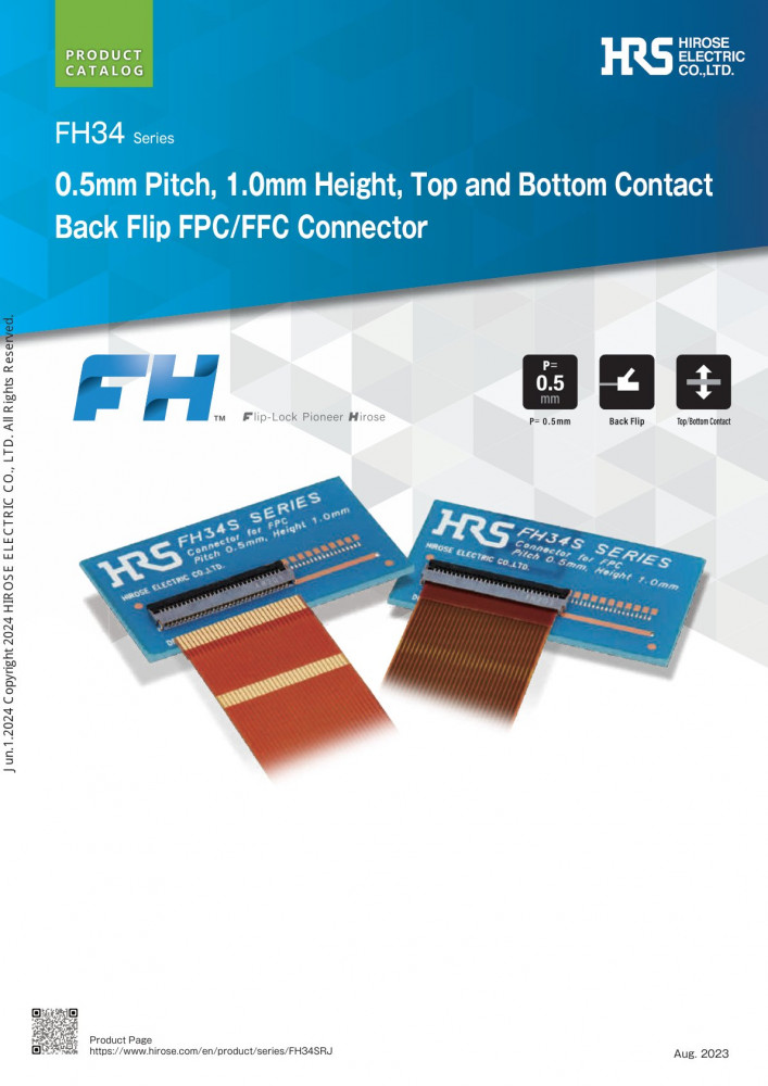 HRS FH34 series datasheet page 1
