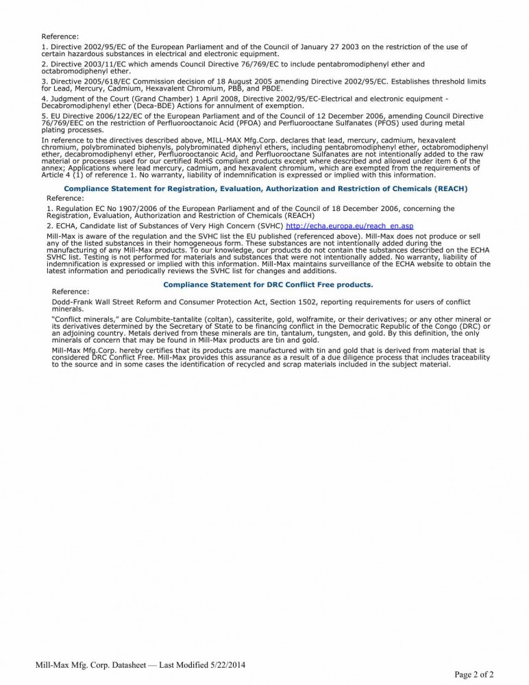 Mill-Max 2113-1-00-44-00-00-07-0 technical document page 2
