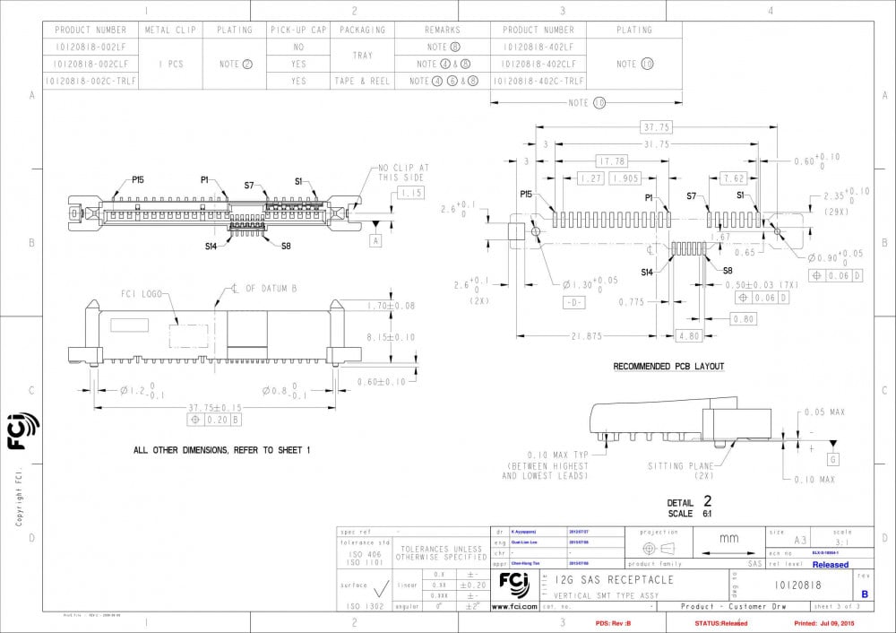Amphenol 10120818 drawing page 3