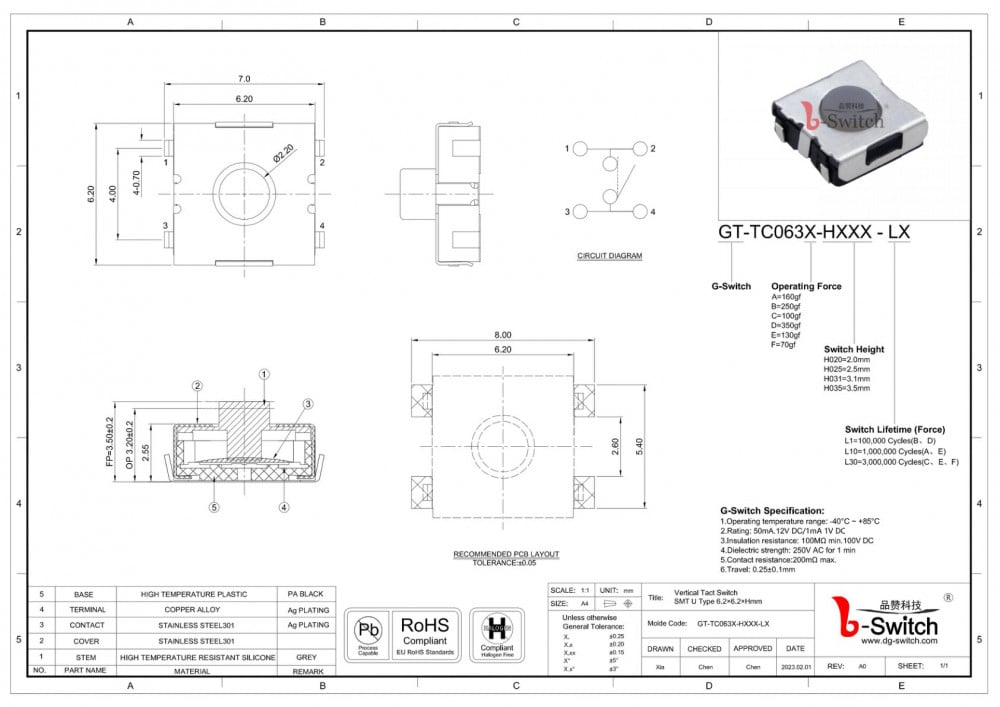 GT-TC063E-H035-L30 technical document preview