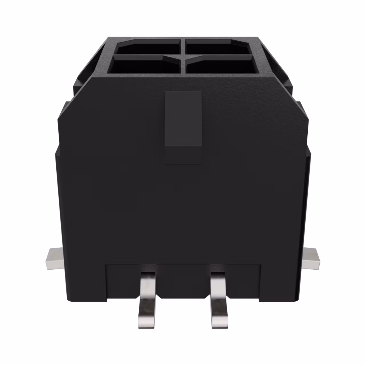 Micro-Fit 3.0 Vertical Header, 3.00mm Pitch, Dual Row, 4 Circuits, with Solder Tab, 0.76µm Gold Plating, Glow-Wire Capable, Black, Tape and Reel, without Disposable cap for sale