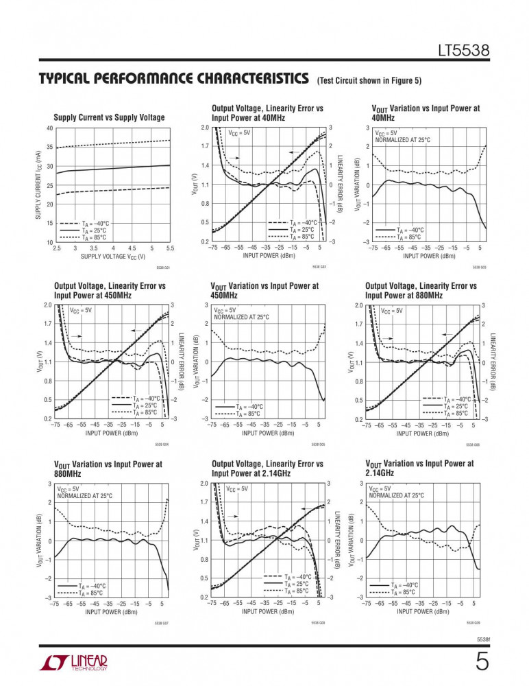 LT5538 technical document page 5