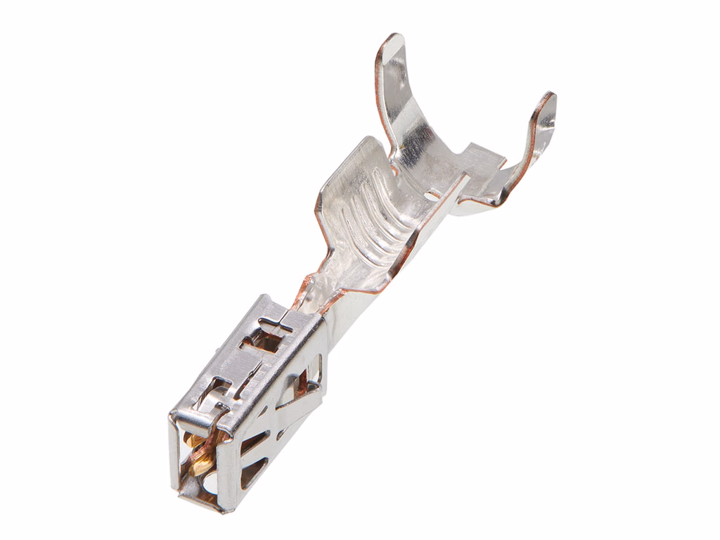 2.80mm, CMC CP Female Terminal, Tin Plated with Selective 1.27µm Gold in Contact Area, for Tab Dimensions 2.80mm by 0.80mm, Wire Size > 1.00-2.00mm² for sale