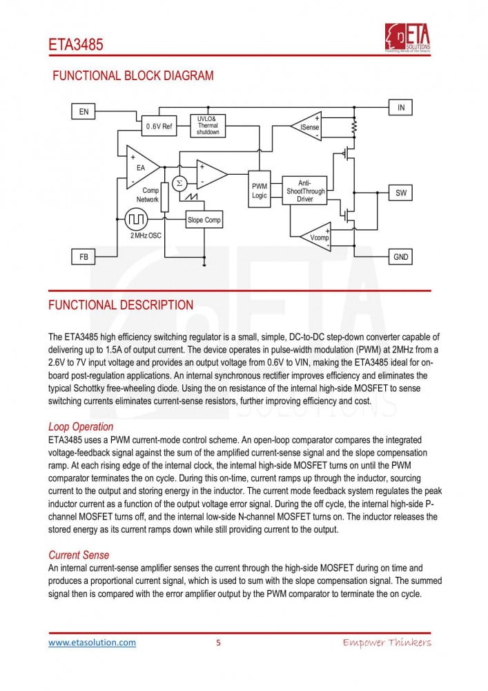 ETA3485S2F datasheet page 5