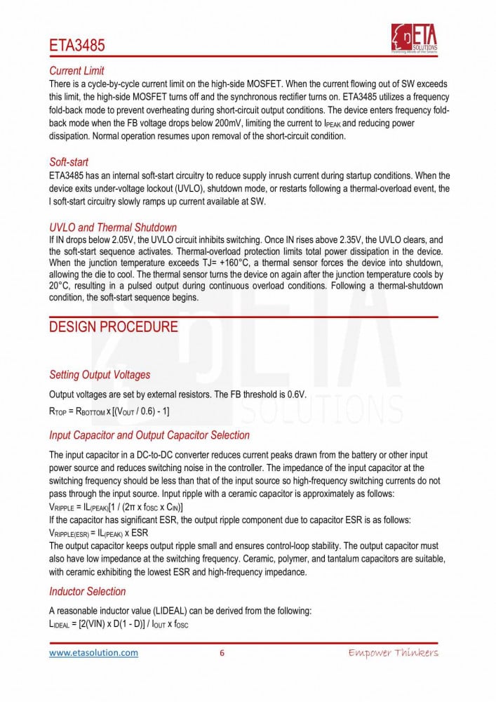 ETA3485S2F datasheet page 6