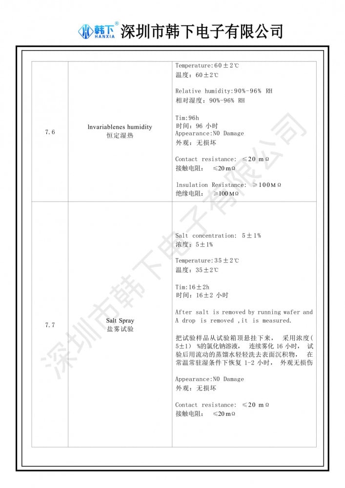HX NJ2.54-2x9P WZ-CE specification page 6