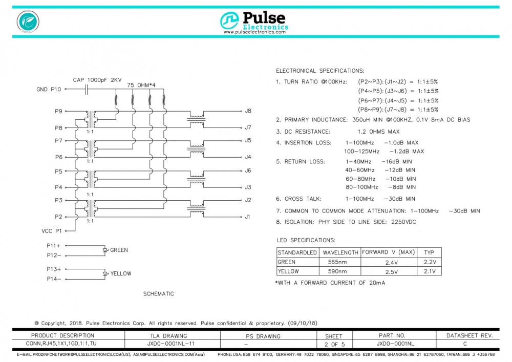 JXD0-0001NL datasheet page 2