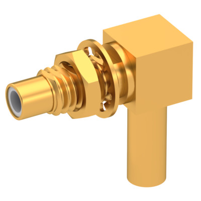 SMC / RIGHT ANGLE JACK MALE CRIMP TYPE FOR 2.6/50 S CABLE GOLD for sale