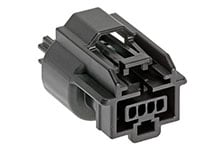 Mini50 Sealed Receptacle, Single Row, without CPA, 10 Circuits, Polarization Option B, Light Gray